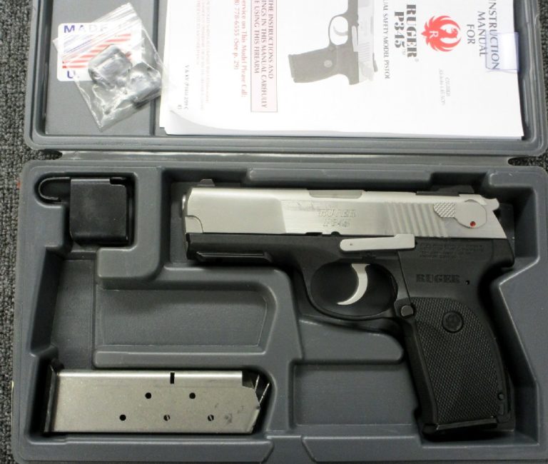 Preowned, Very Good Condition, Ruger P345, .45 ACP, 4.0″ Barrel, SA/DA ...