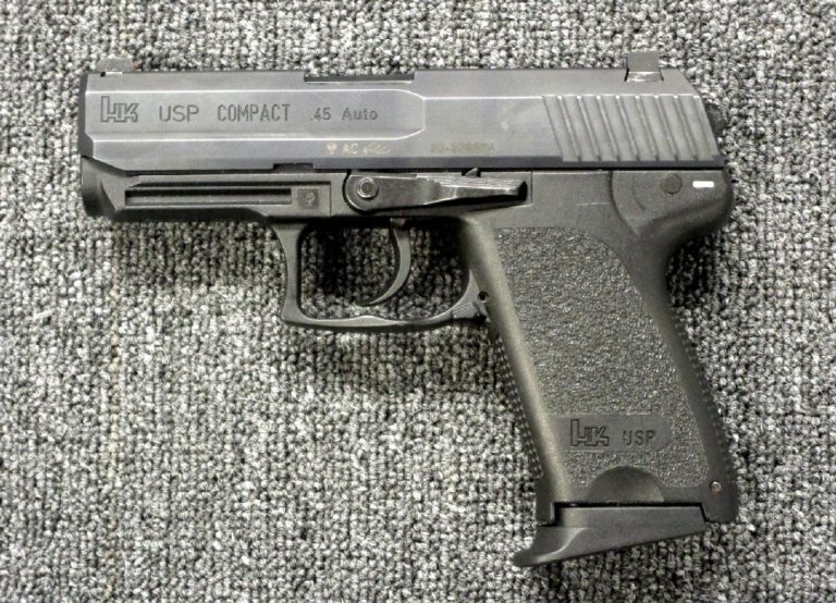 Preowned H&K USP Compact, .45 ACP, 3.5″ Barrel, 8 Rounds, 2 Magazines ...