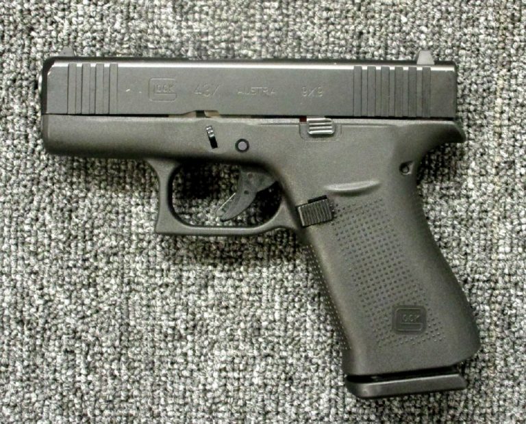 Preowned, Excellent Condition, Glock 43X Semi-Automatic Pistol, Striker Fired, Sub-Compact, 9mm ...